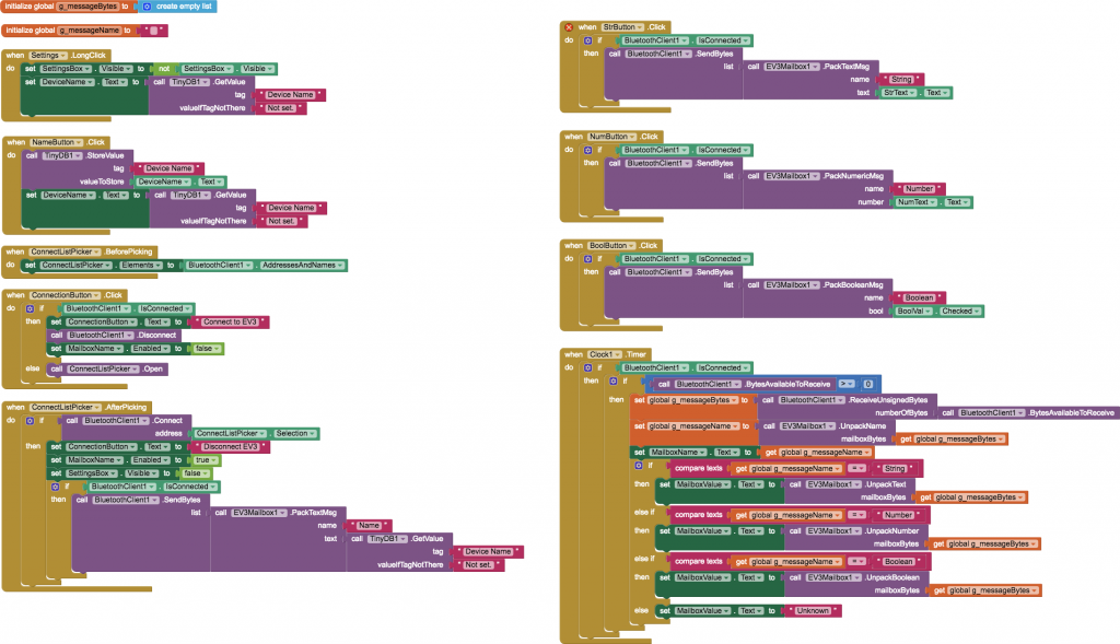 Updated BT comms between EV3 and AI2 – Jander's LEGO® Stuff