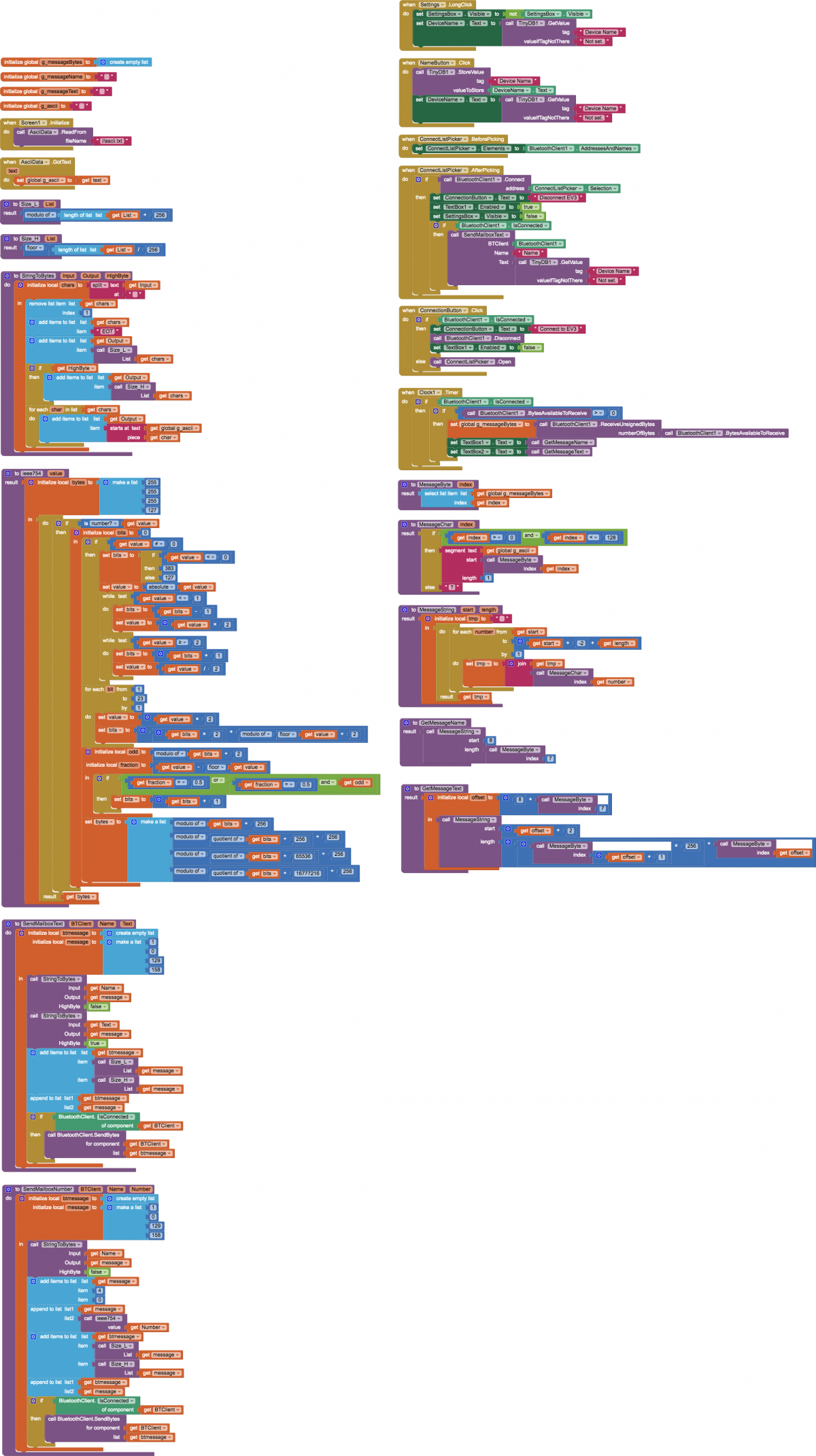Receiving BT Mailboxes from EV3 by an AI2 App – Jander's LEGO® Stuff